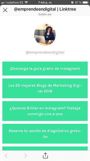 Cómo agregar varios enlaces en Instagram usando tu propia web - Gaby Diaz